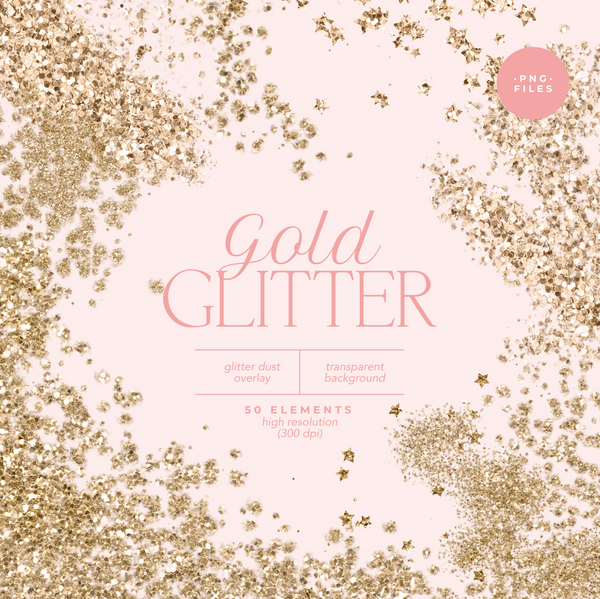 Gold Glitter Clip Art | anakarentheatelier
